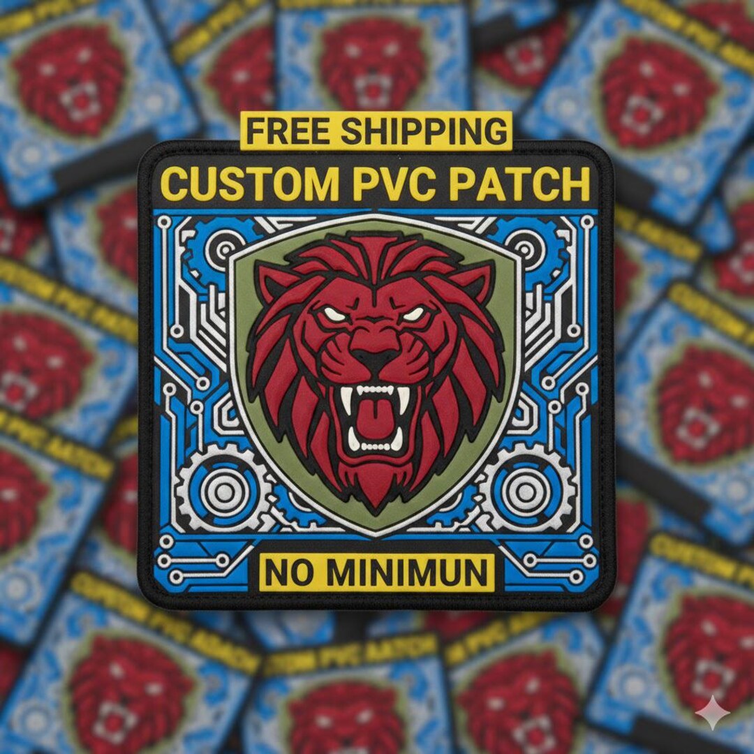 Custom PVC Patch - 2D/3D Rubber Patch - Hook & Loop, Iron-on - Custom ...