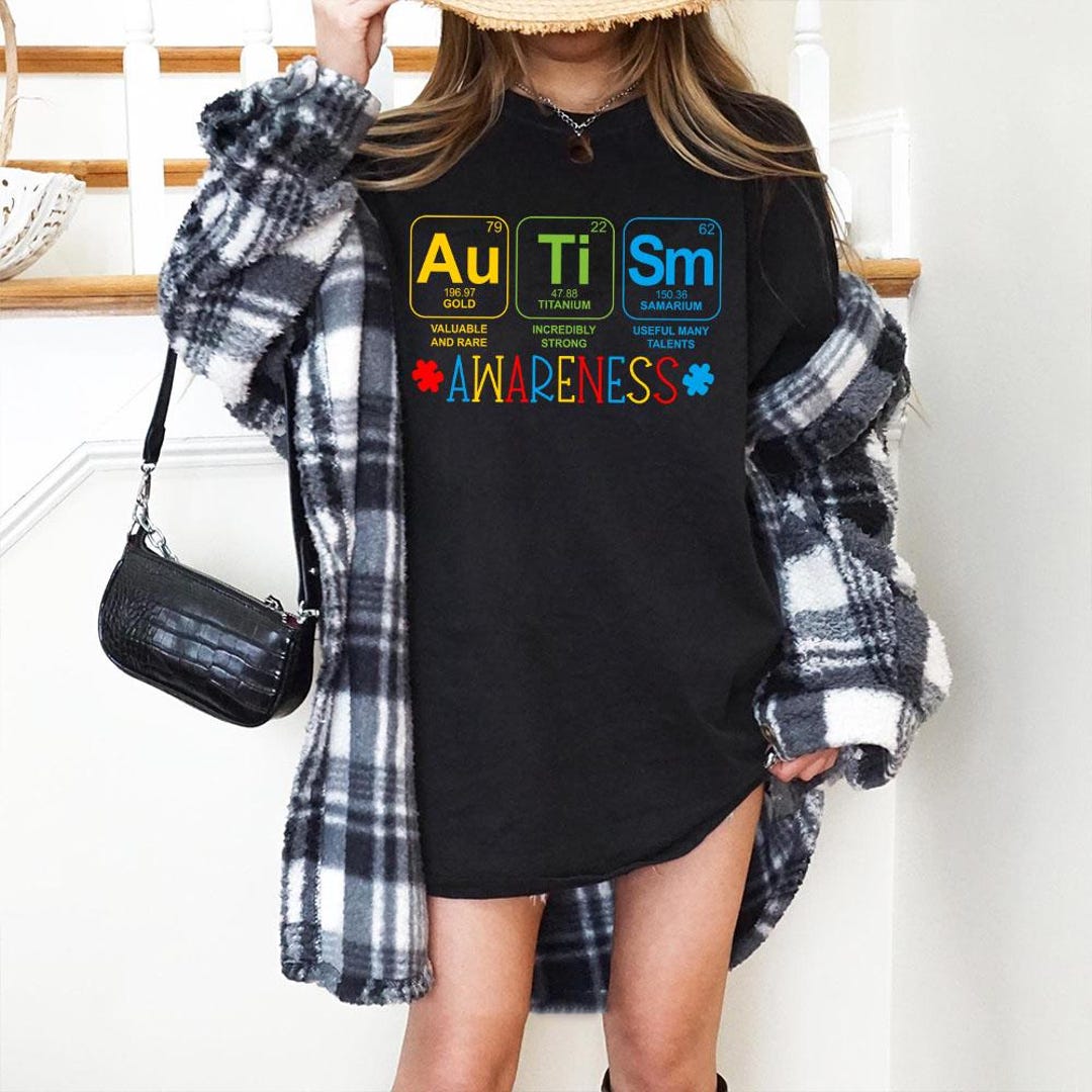 Autism Awareness Elements Periodic Table ASD Png, Periodic Autism Png ...