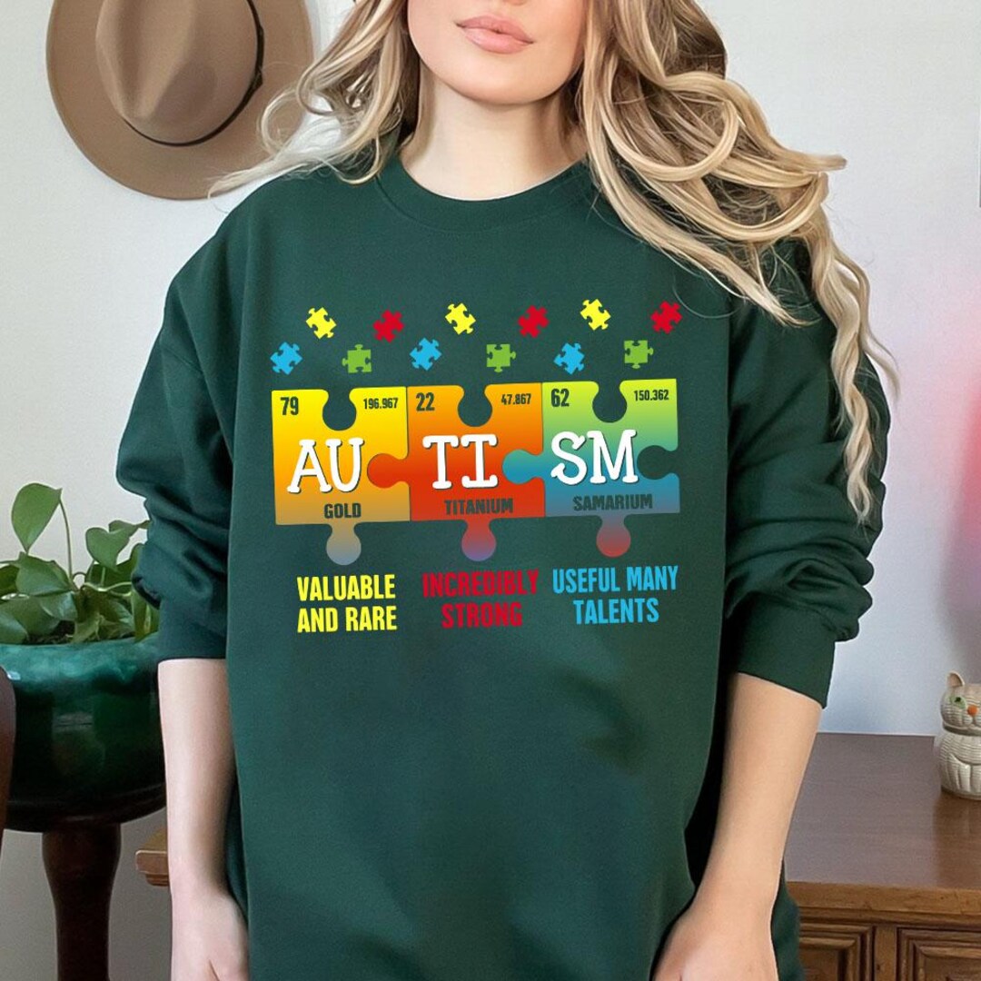Autism Awareness Elements Periodic Table ASD Png, Periodic Autism Png ...