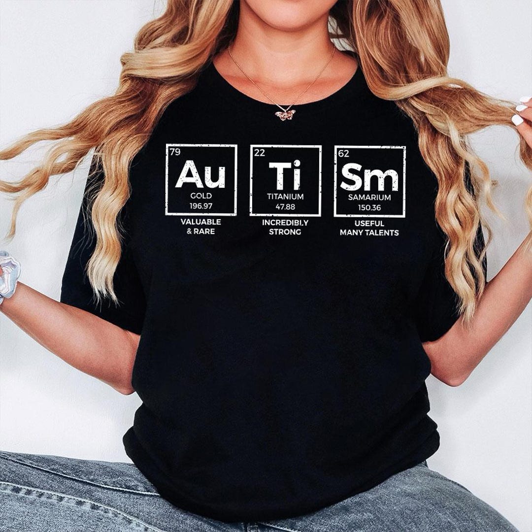 Autism Awareness Elements Periodic Table ASD Png, Periodic Autism Png ...