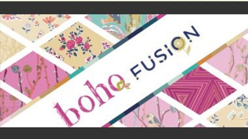 Boho Fusion Retrospective FUS-B-201 April Rhodes Art - Etsy