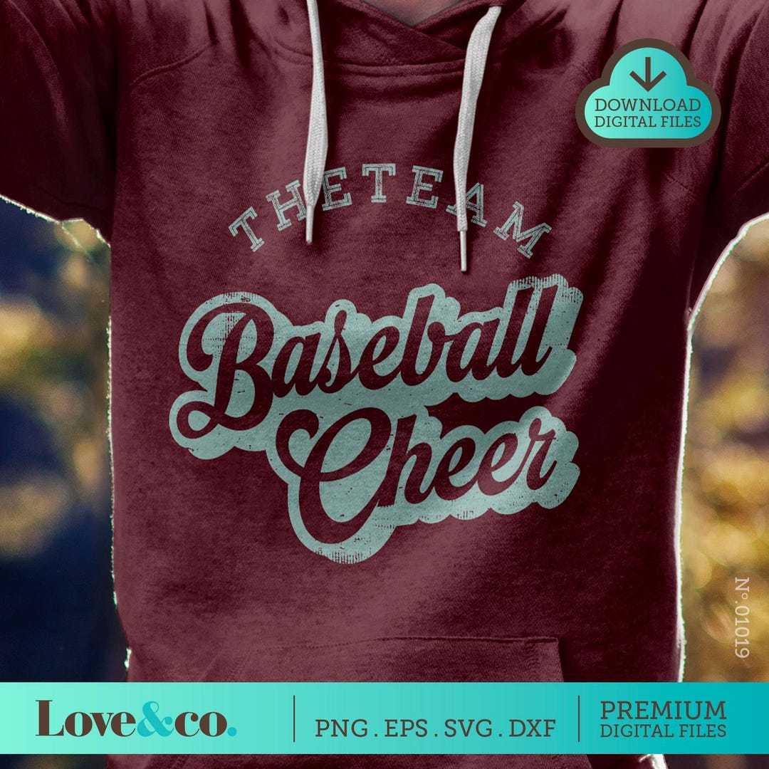 Editable Baseball Cheer Design Svg, Png, Dxf, Eps, Shirt Logo for ...