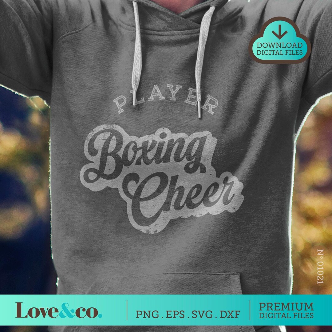 Editable Boxing Cheer Design Svg, Png, Dxf, Eps, Shirt Logo for Cricut ...