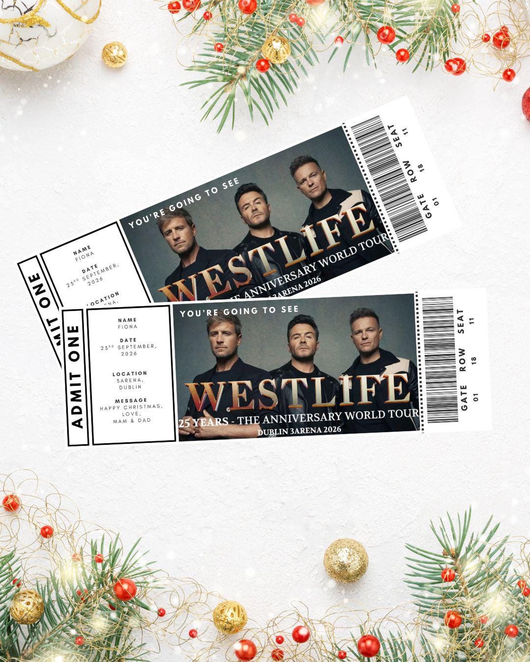 Concert Ticket | Event Ticket | Surprise Voucher | Musical Ticket ...