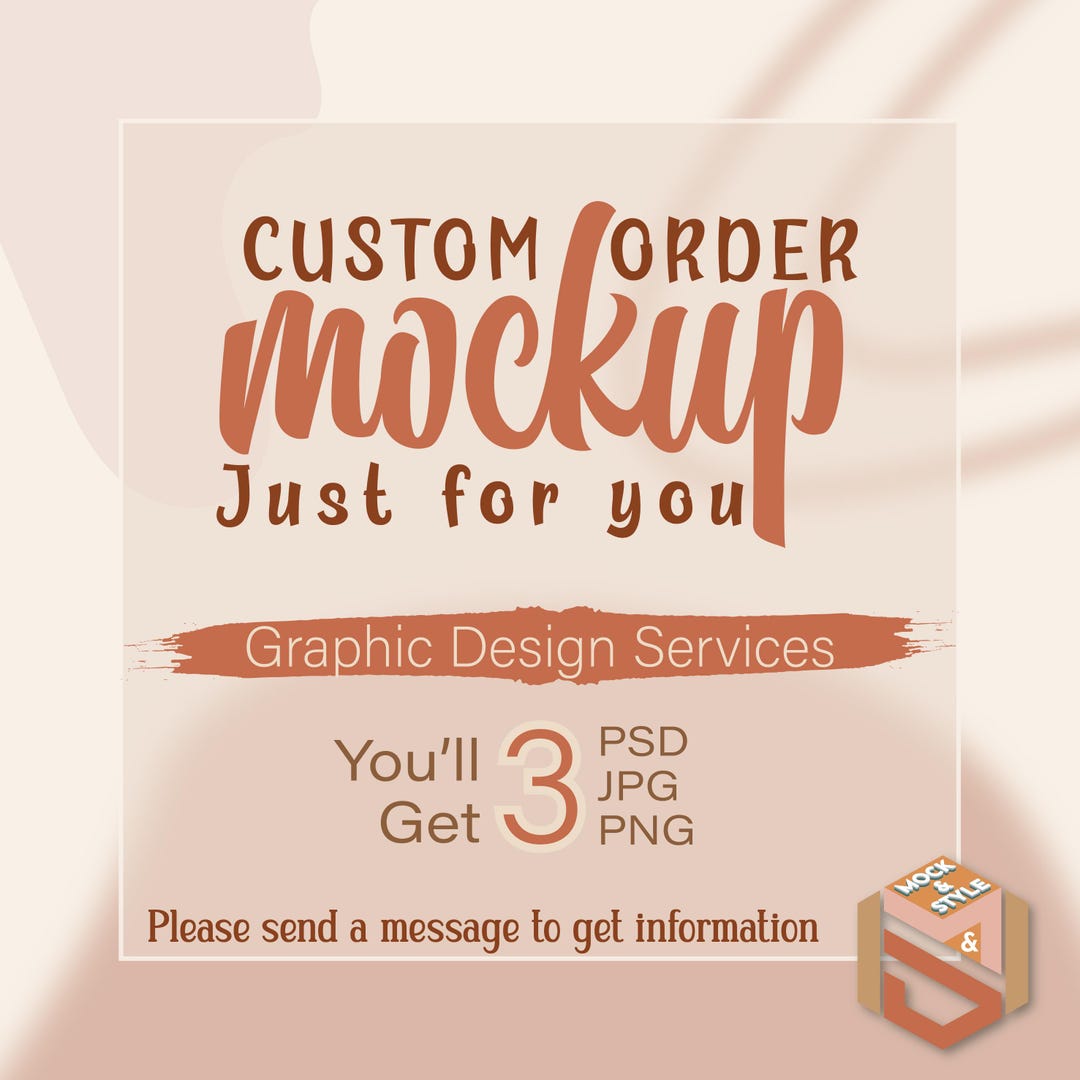 Custom Photoshop Mockup Service - Custom Order Mockup PSD and Artwork ...