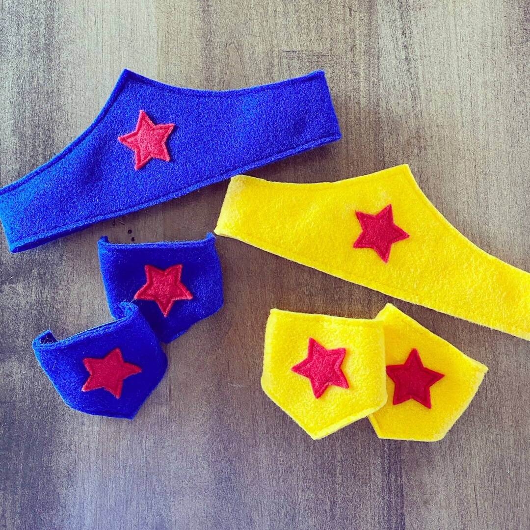 Kids Super Hero Crown and Cuffs - Etsy