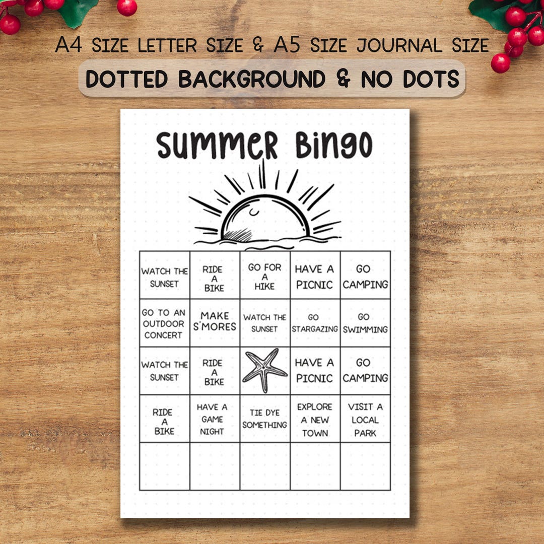 Summer Bingo Game, Summer Activities, Planner Page, Summer to Do List ...