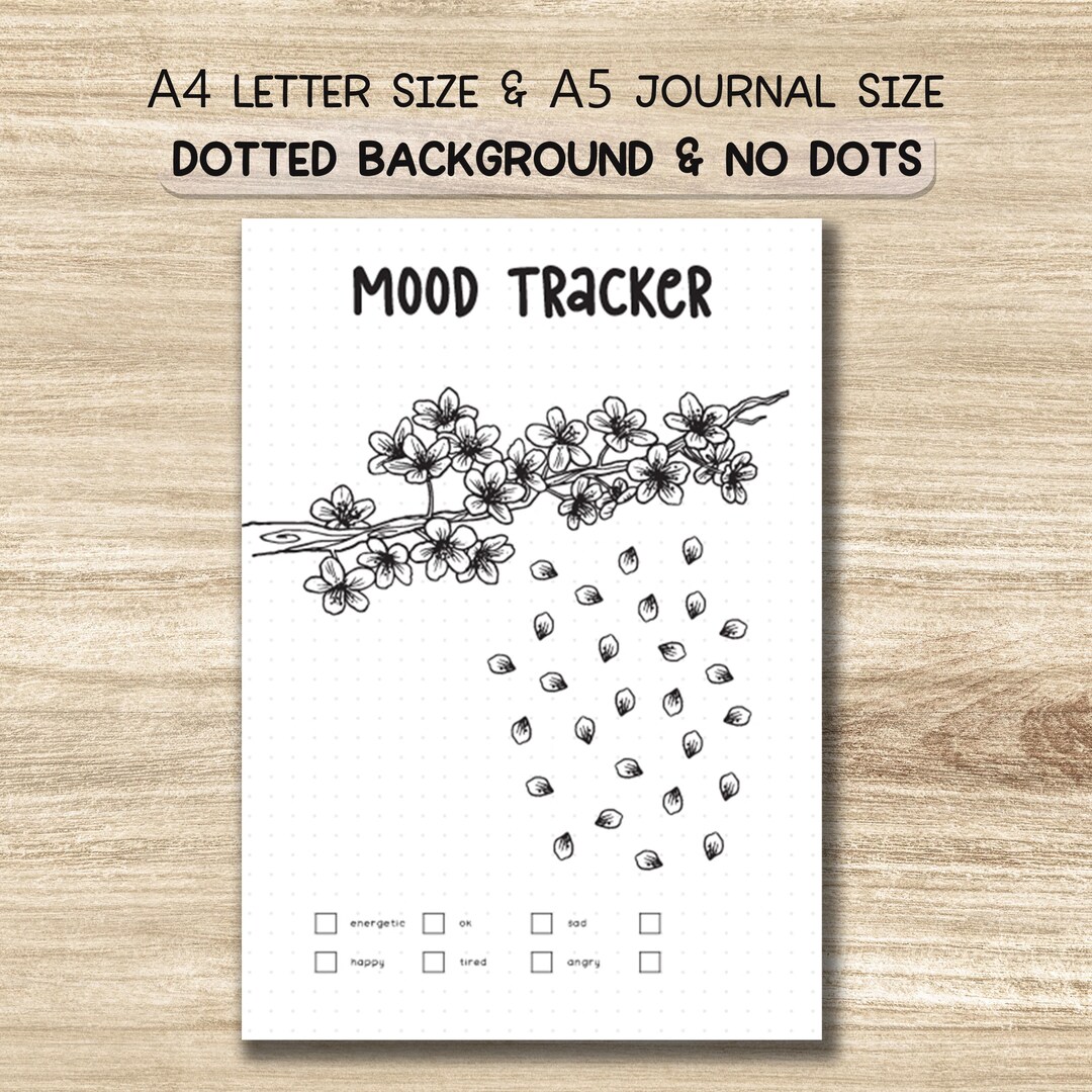 March Mood Tracker Printable | A4/A5 Journal (digital Download) - Etsy