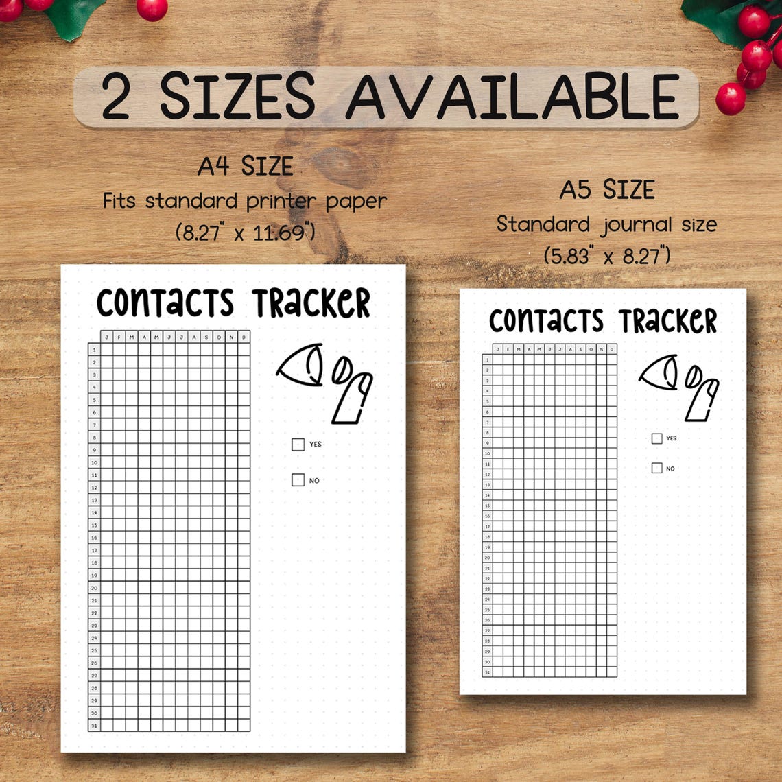 Contact Lens Tracker Printable PDF | Eye Care Log & Replacement ...
