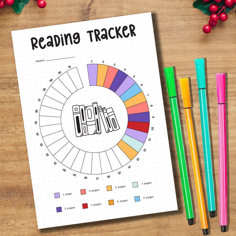 Reading Tracker Printable PDF | Book Log and Reading Habit Journal ...