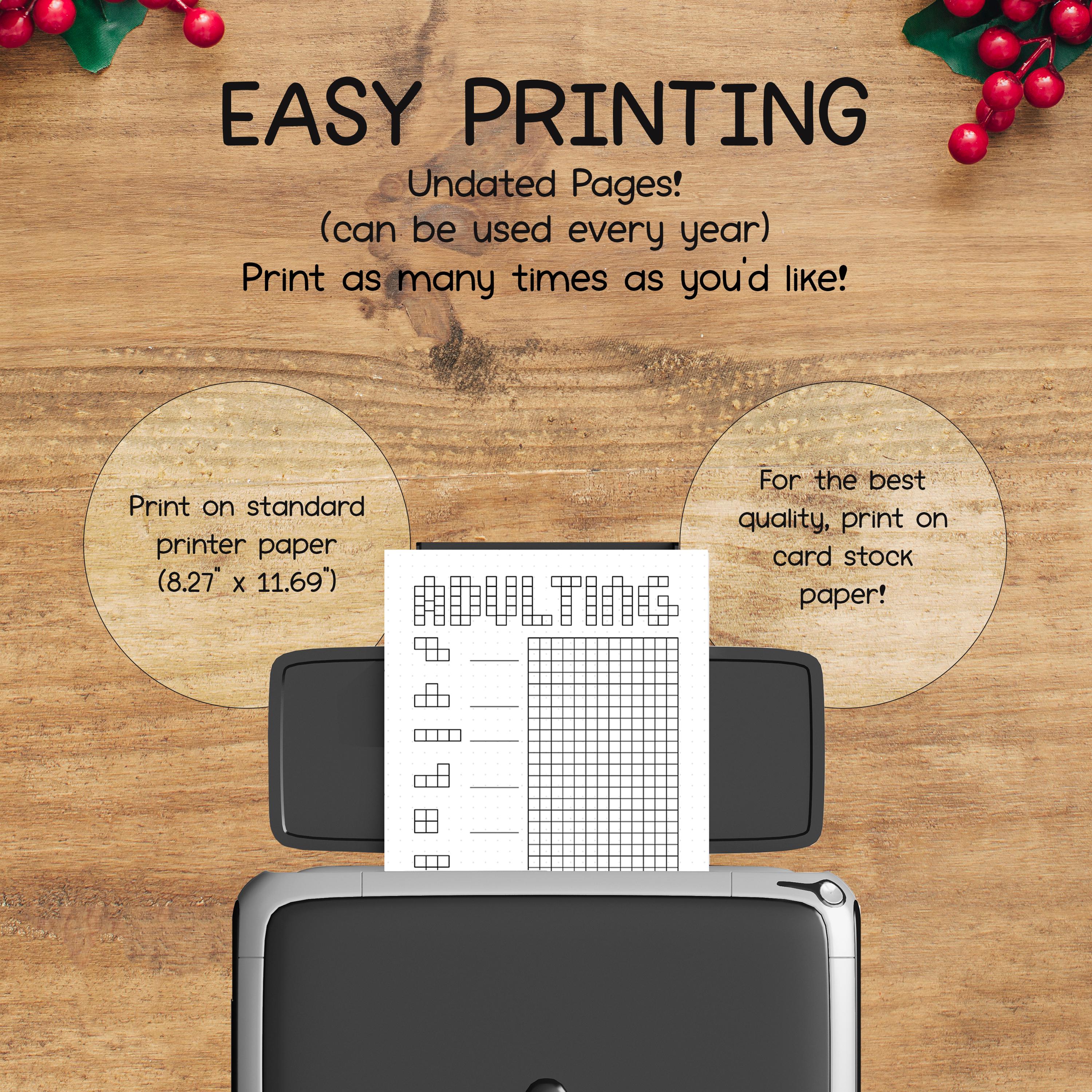 Adulting Tracker Printable, Tetris Habit Tracker PDF, Daily Chore Chart ...