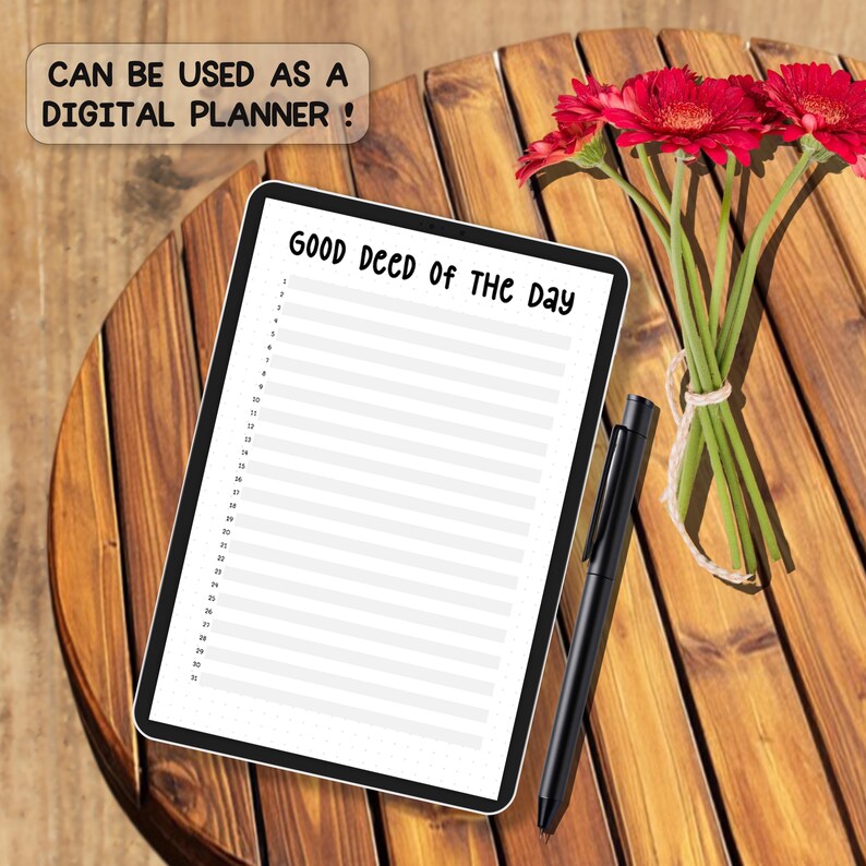 Good Deed of Day Printable PDF | Kindness & Achievement Log | A4 A5 ...
