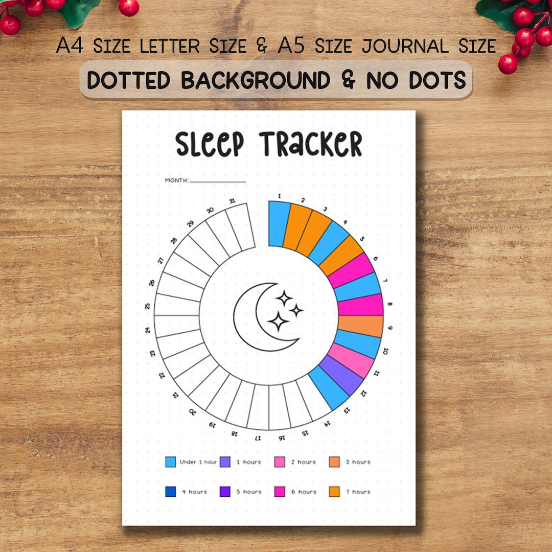 Sleep Tracker Printable, Daily Sleep Log, Sleep Habit Tracker Sheet ...