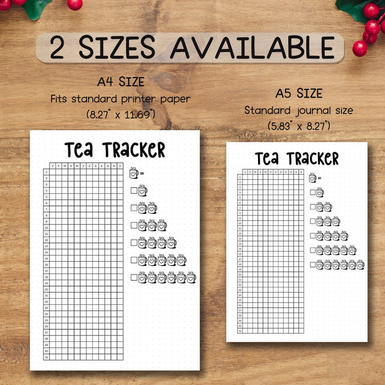 Tea Tracker Printable, Tea Log Journal, Tea Tasting Notes Sheet ...