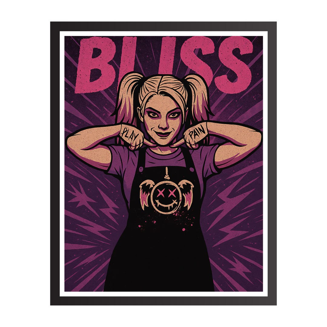 A4 Alexa Bliss Poster – WWE Print | Dark Bliss A4 Wrestling Wall Art ...
