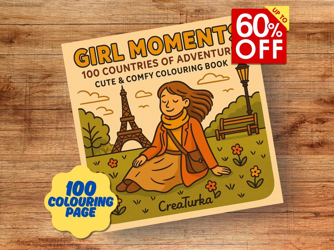 Dreamy Girl Moments Coloring Pages: Roam the World in 100 Unique Pages ...