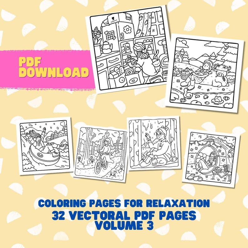 Girl Moments: Cozy & Cute Daily Life Scenes Coloring Pages | Coco Wyo ...