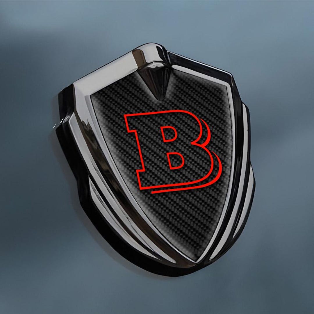 Brabus Decal | Metal Frame Fender Emblem | Custom Made Side Wing ...