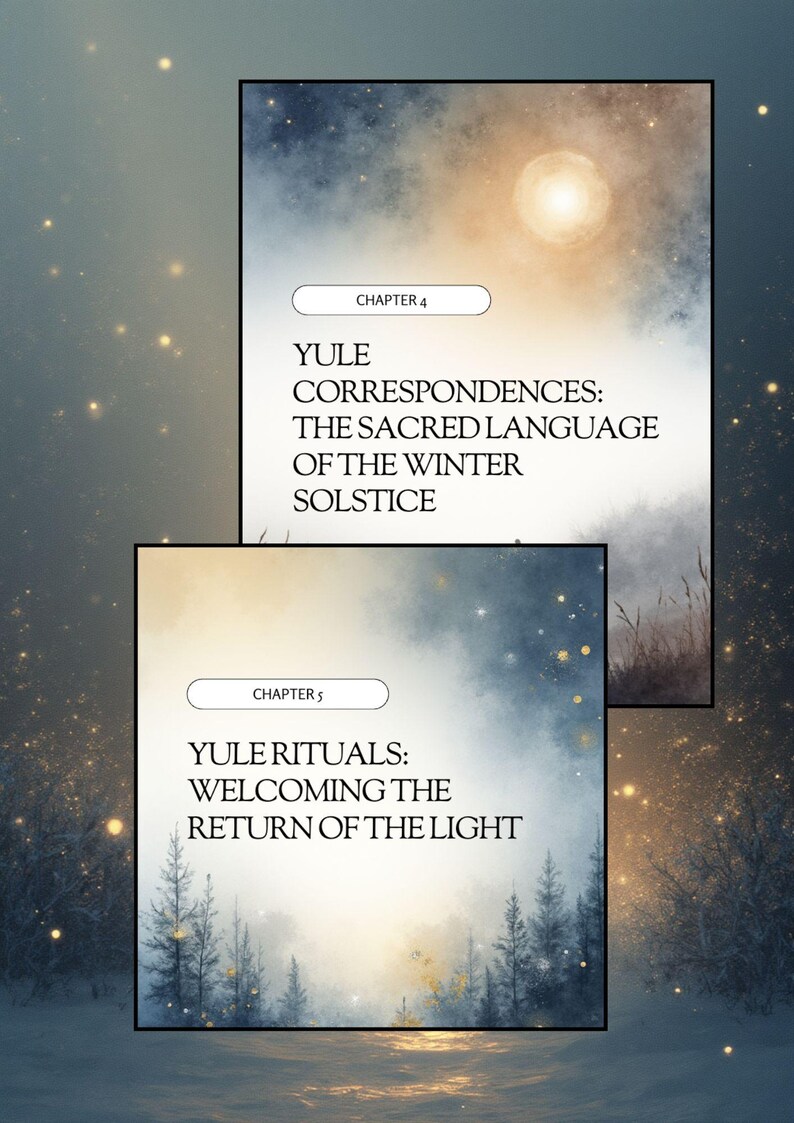 Yule Book of Shadows • Winter Solstice Grimoire • Wiccan Printable PDF ...