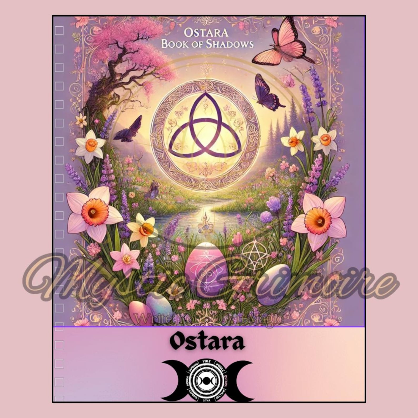 Ostara Book of Shadows | Printable Ostara Grimoire | Wheel of the Year ...