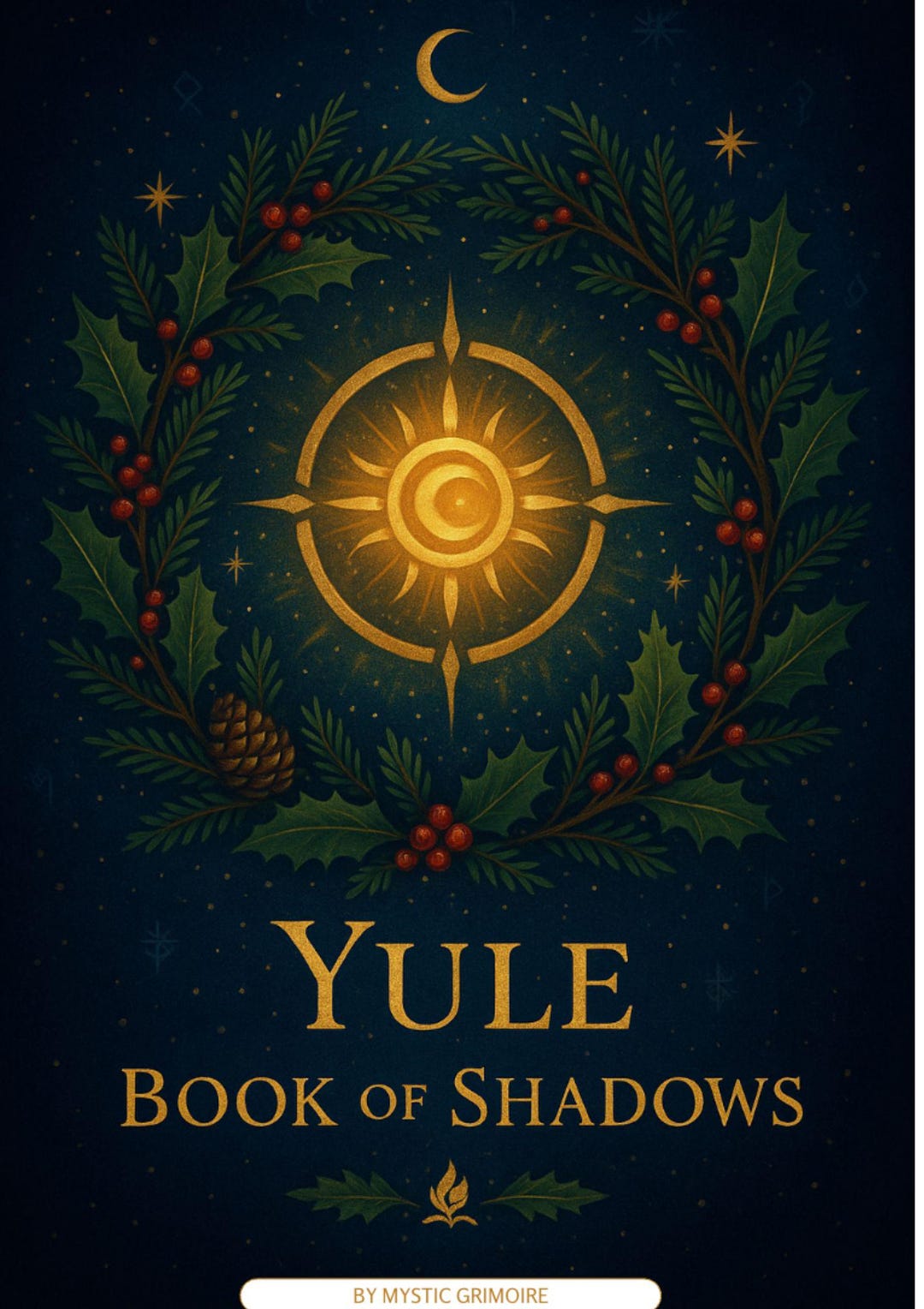 Yule Book of Shadows • Winter Solstice Grimoire • Wiccan Printable PDF ...