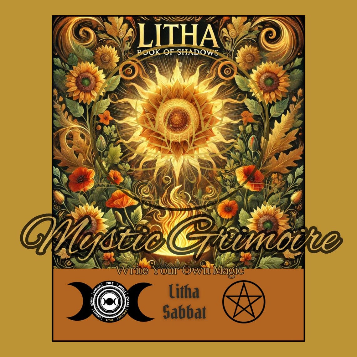 Litha Book of Shadows | Summer Solstice Grimoire (printable PDF) - Etsy