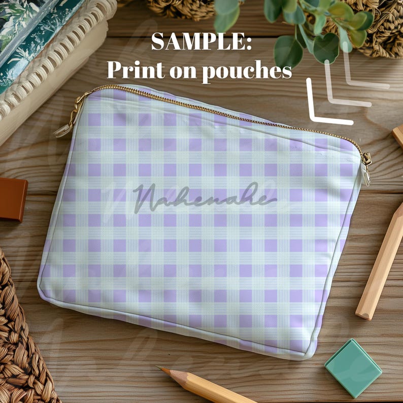 Lilac Palaka Print - Lā Aloha - Seamless Surface Pattern | Digital ...