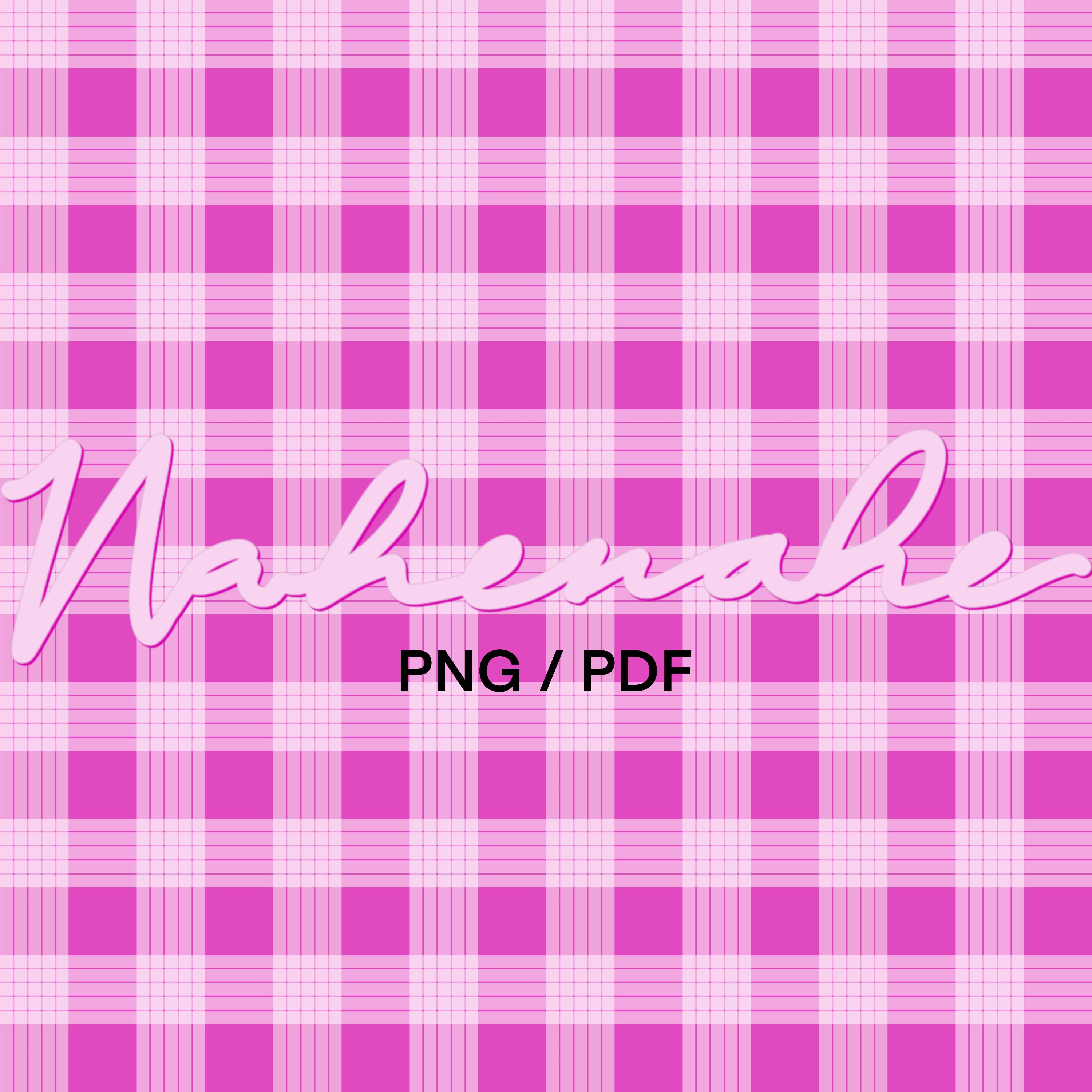 2 Palaka Prints - Lā Aloha Pinks - Digital Seamless Surface Pattern - Etsy