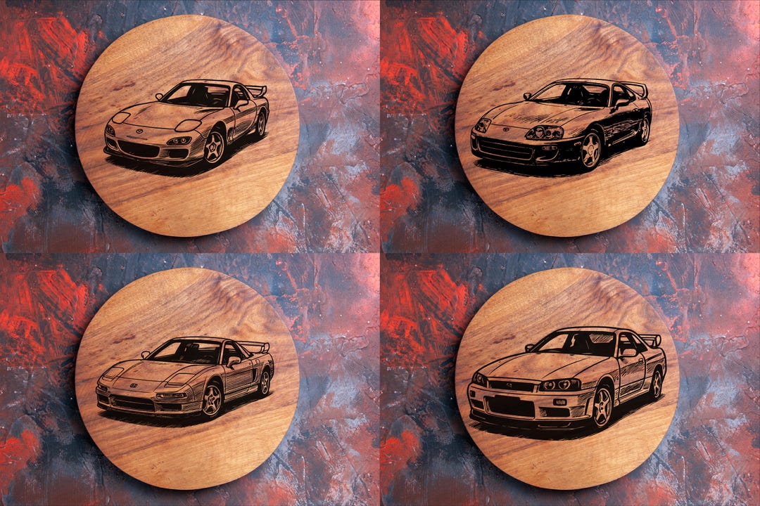 JDM Legends Engraving Pack | Supra MK4 • GTR R34 • NSX • RX7 | Laser ...