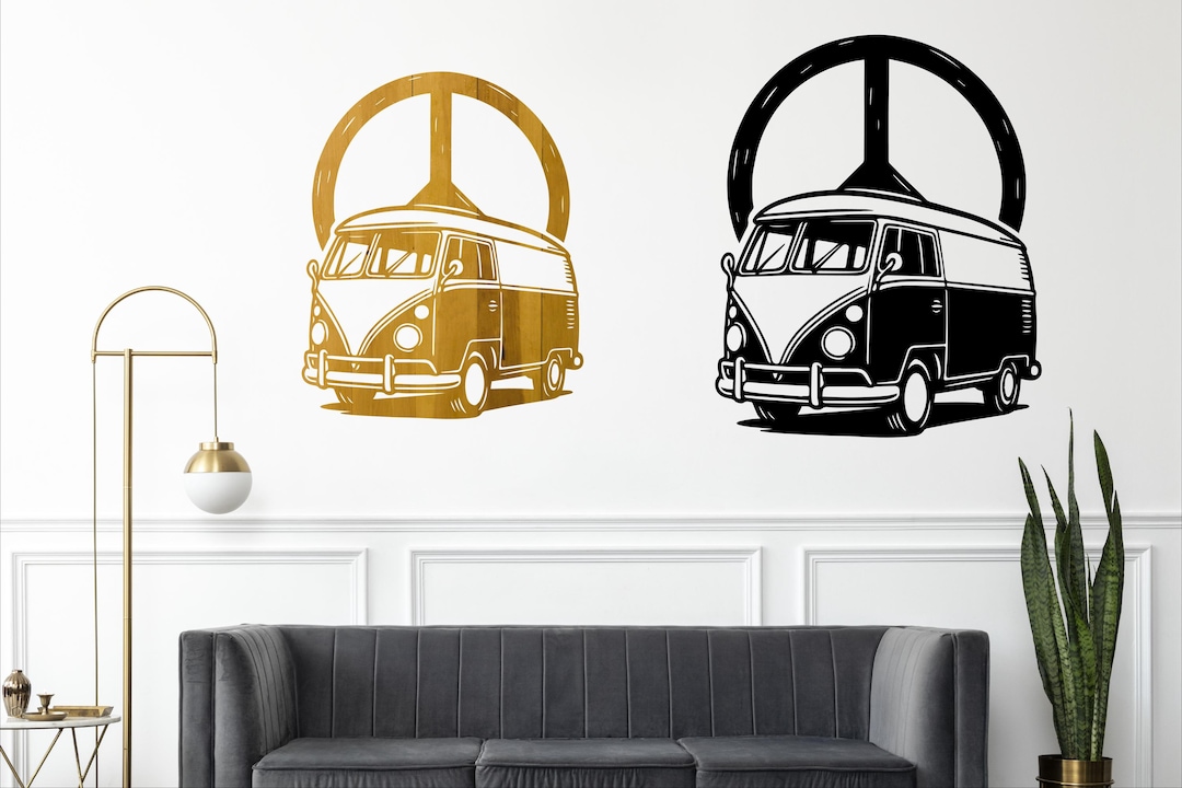 Vintage Combi Van SVG – Laser Cut File for Glowforge & Xtool – Retro ...