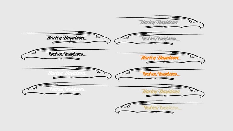 Harley Saddlebags Davidson Screaming Eagle Decals Stickers Left/right PICK COLOR - Etsy