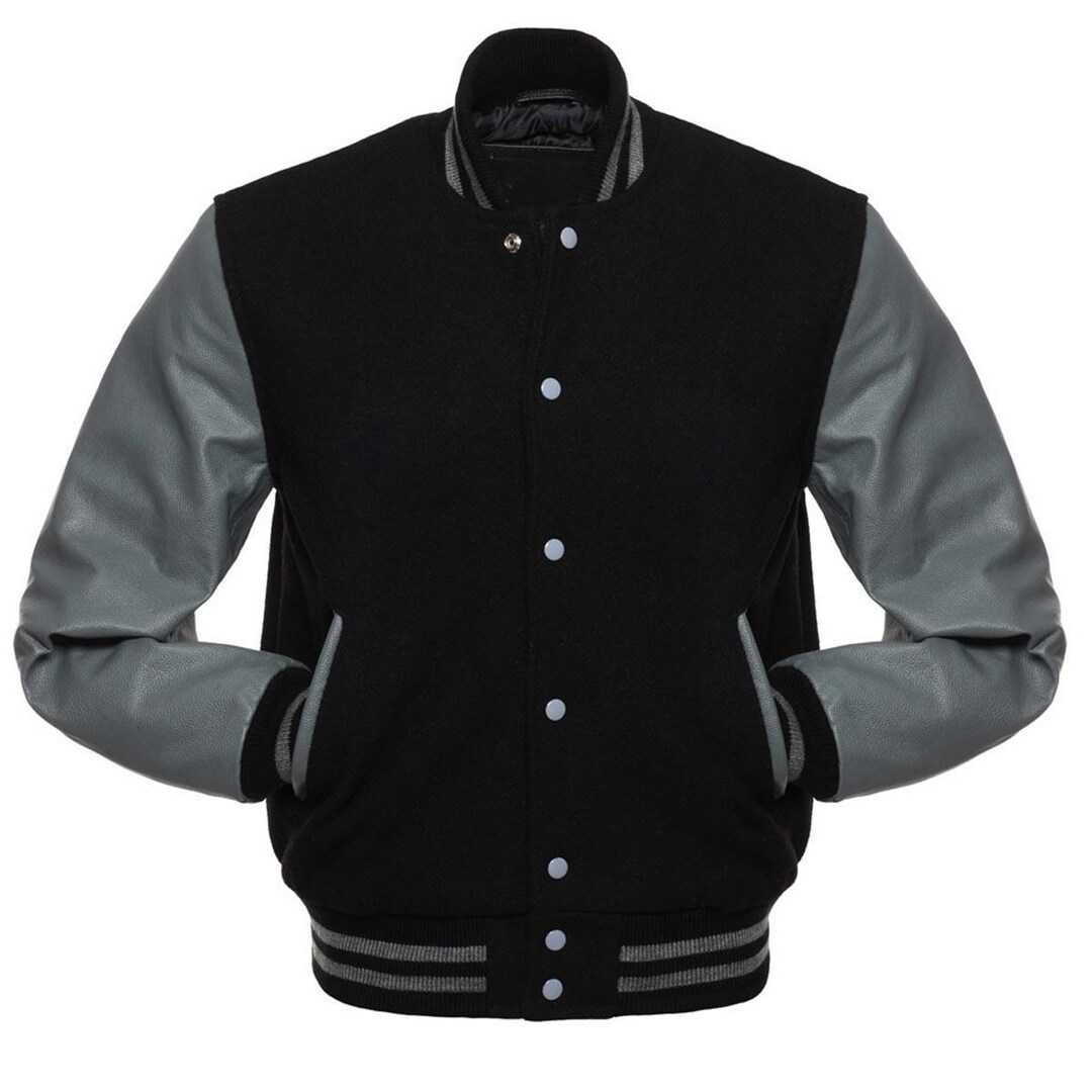 Custom Wool Varsity Jacket – Leather Sleeves, Personalized Letterman ...