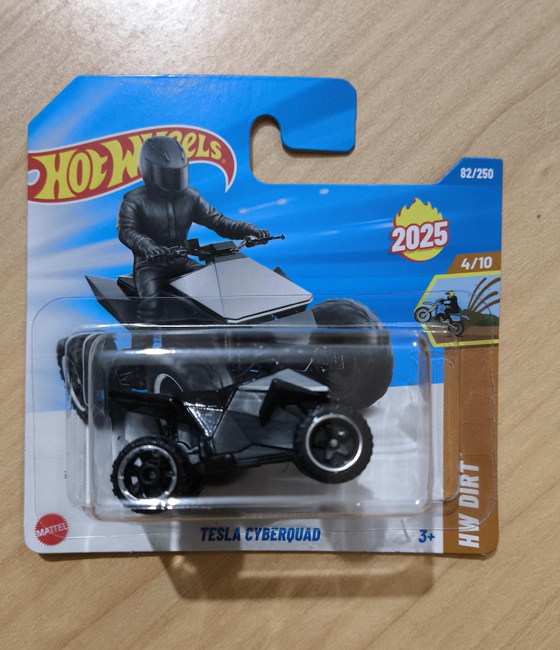 Hot Wheels Tesla Cyberquad | 1/64 Diecast ATV Collectible - Etsy