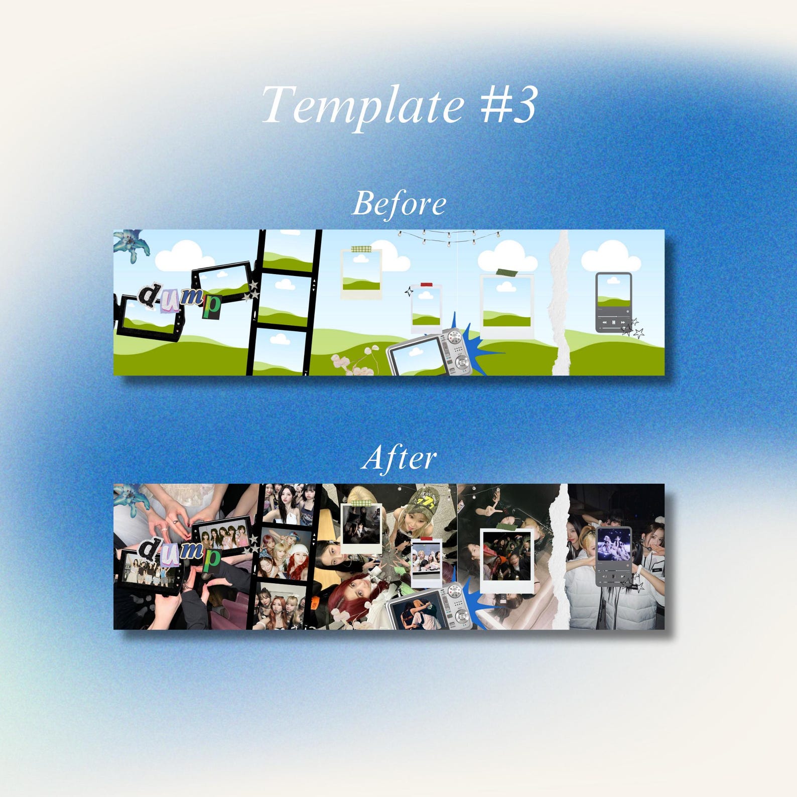 Instagram Carousel Template: Photo Dump Canva Social Media (digital ...