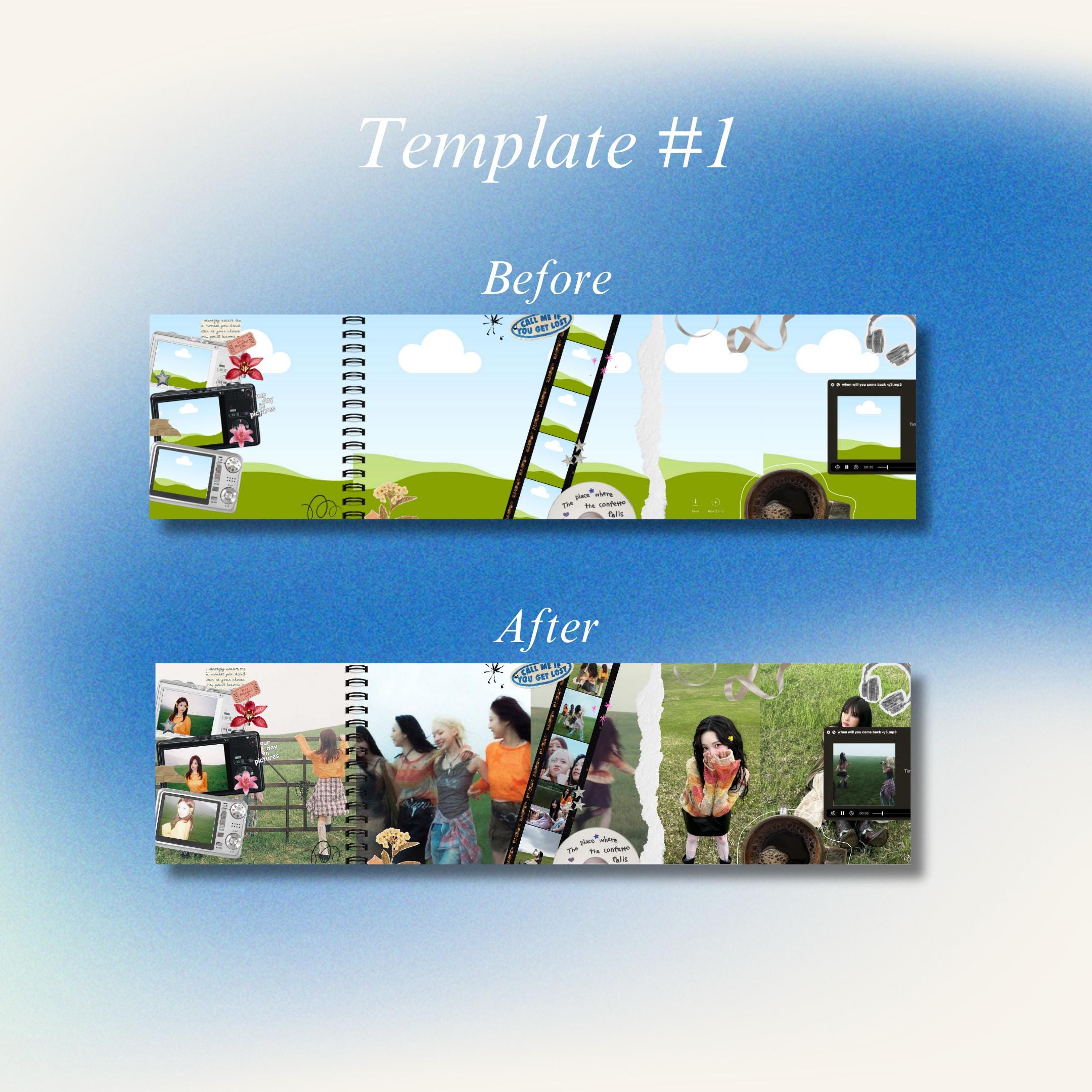 Instagram Carousel Template: Photo Dump Canva Social Media (digital ...