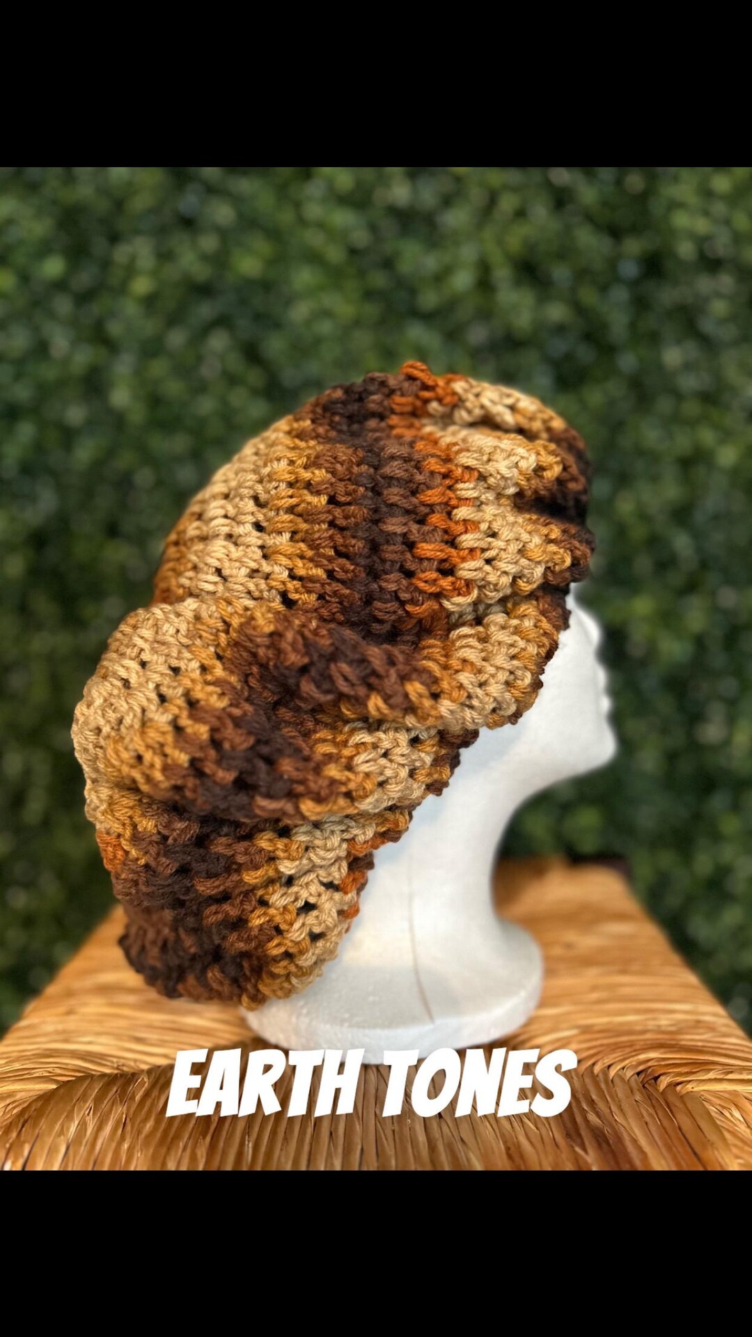 Adjustable Satin-lined Loc Sock, Handmade Crochet Dreadlock Cap, Extra ...