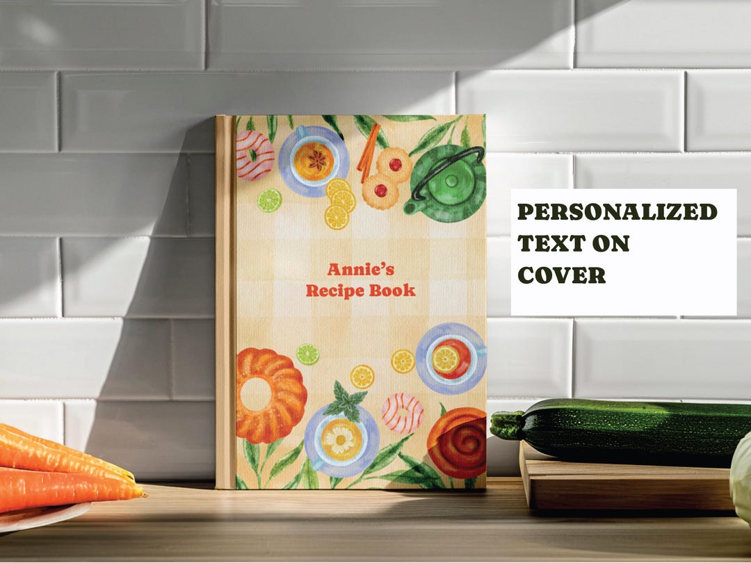 Custom Recipe Book With Name | Personalized Family Cookbook Gift for ...