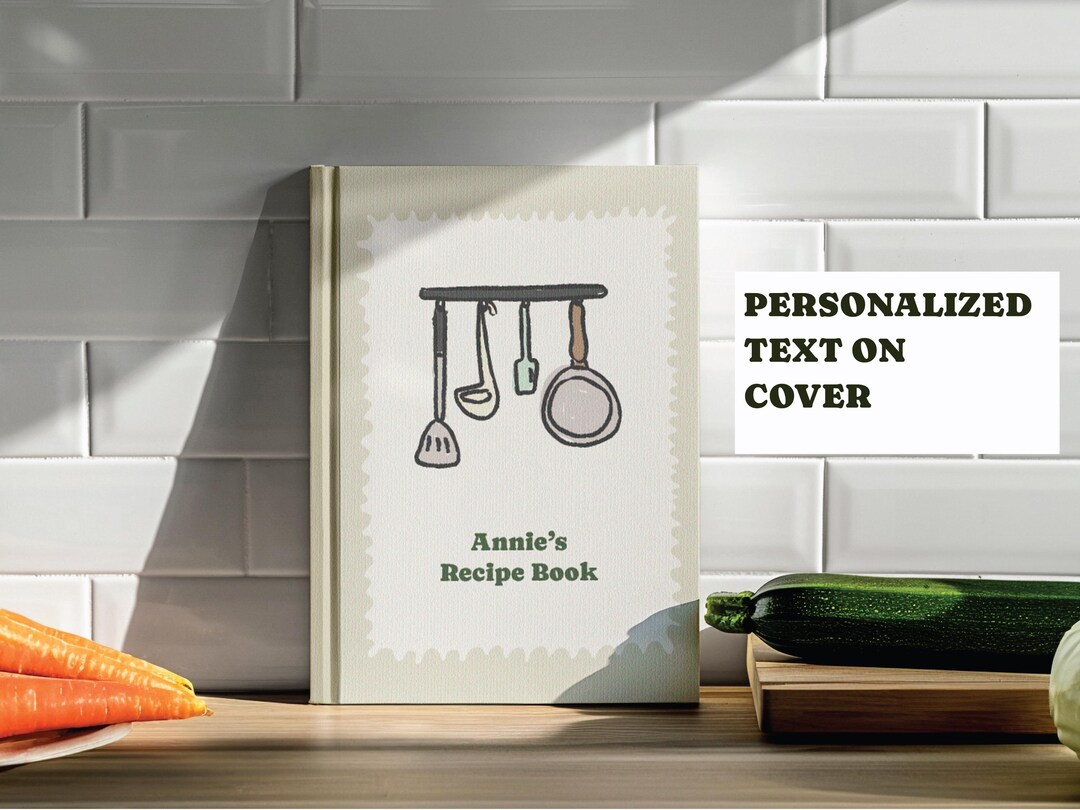 Personalized Family Cookbook - Blank Recipe Journal - Spiral Hardcover ...
