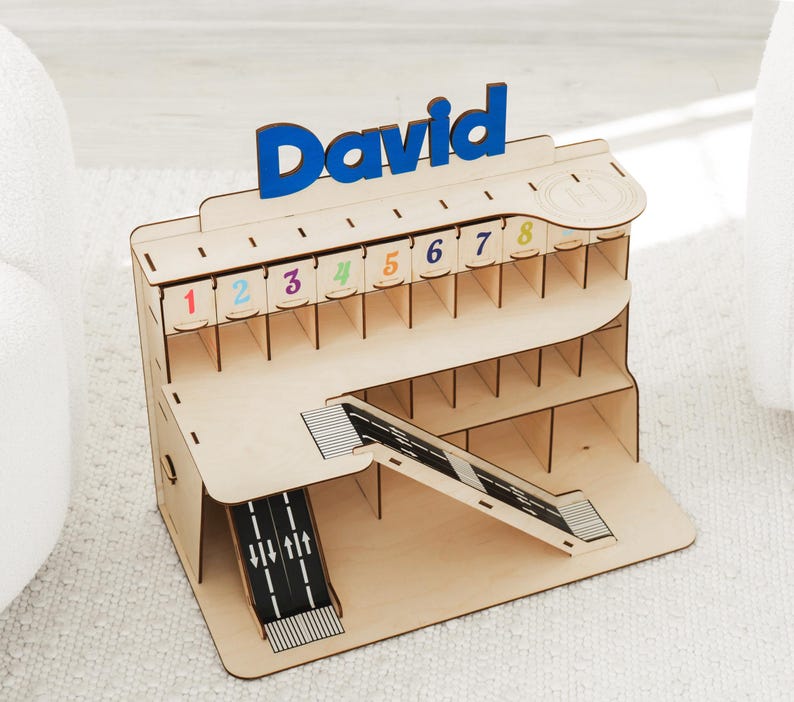 Garagem de Brinquedo Infantil, Presente para Menino, Estacionamento com ...