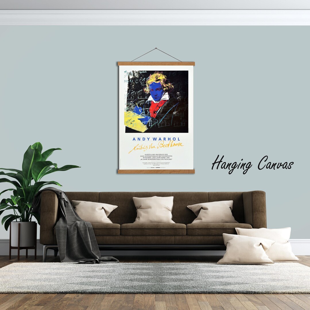 Andy Warhol Beethoven Canvas Poster – Pop Art Canvas Print – Colorful ...