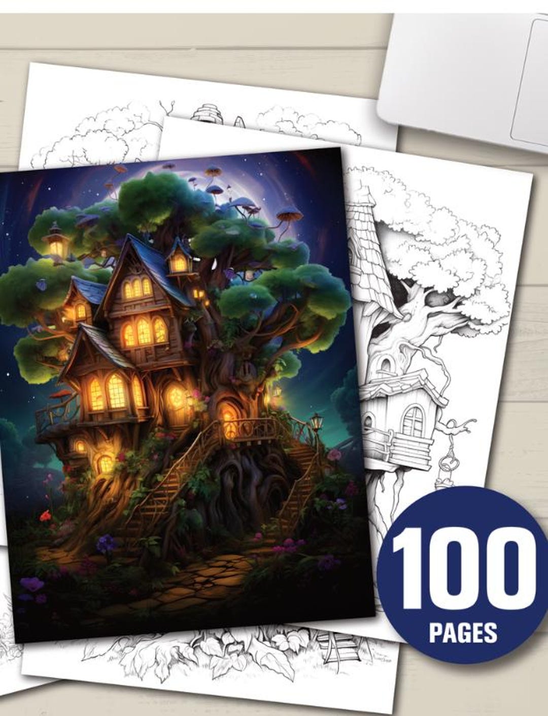 Magical Treehouse Coloring Book – Fun & Creativity for Kids! - Etsy