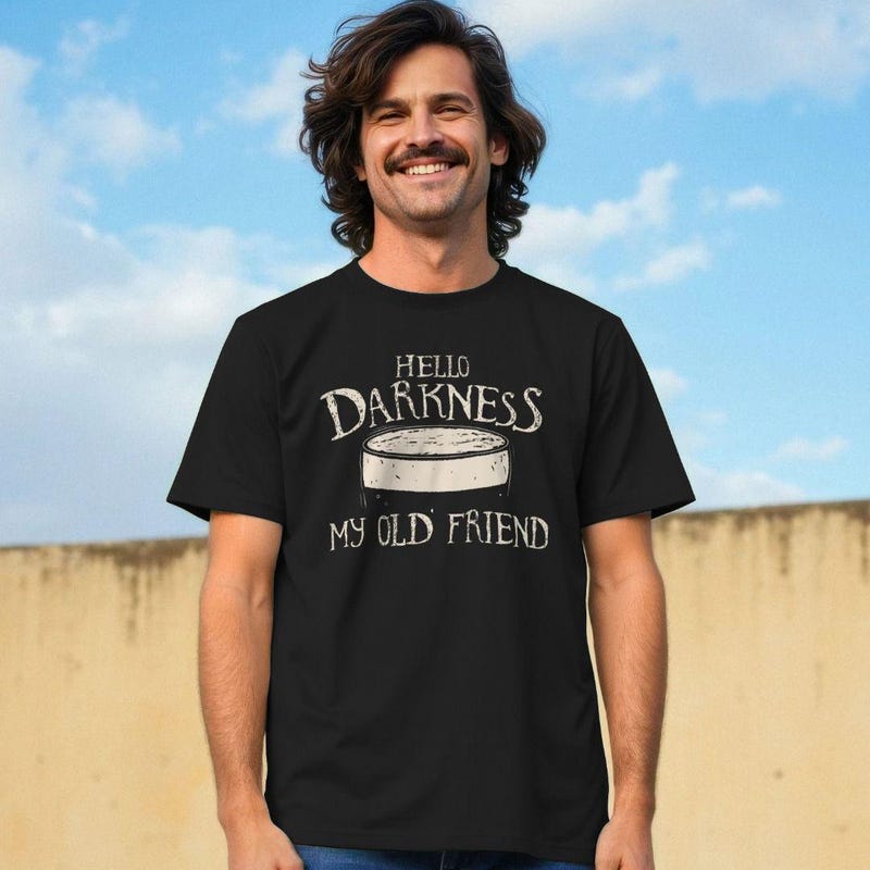 Hello Darkness My Old Friend Tee Shirt - Etsy UK