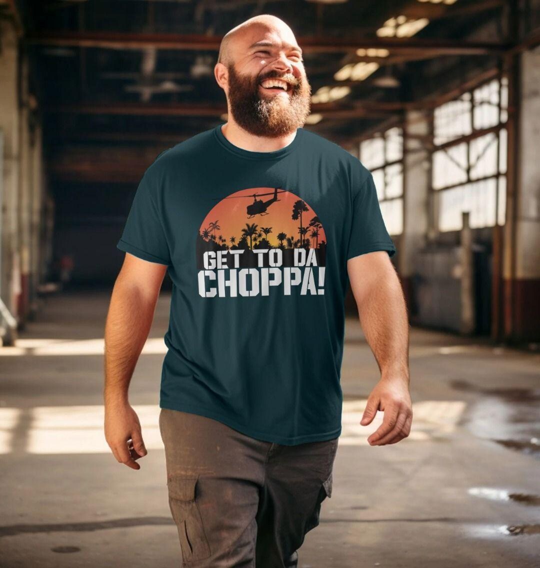 Get to Da Choppa T-shirt – Movie Quote Graphic Tee, Retro Film Gift - Etsy
