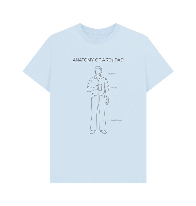 Anatomy of A 70s Dad Funny Diagram T-shirt Retro Dad Humour Gift - Etsy UK