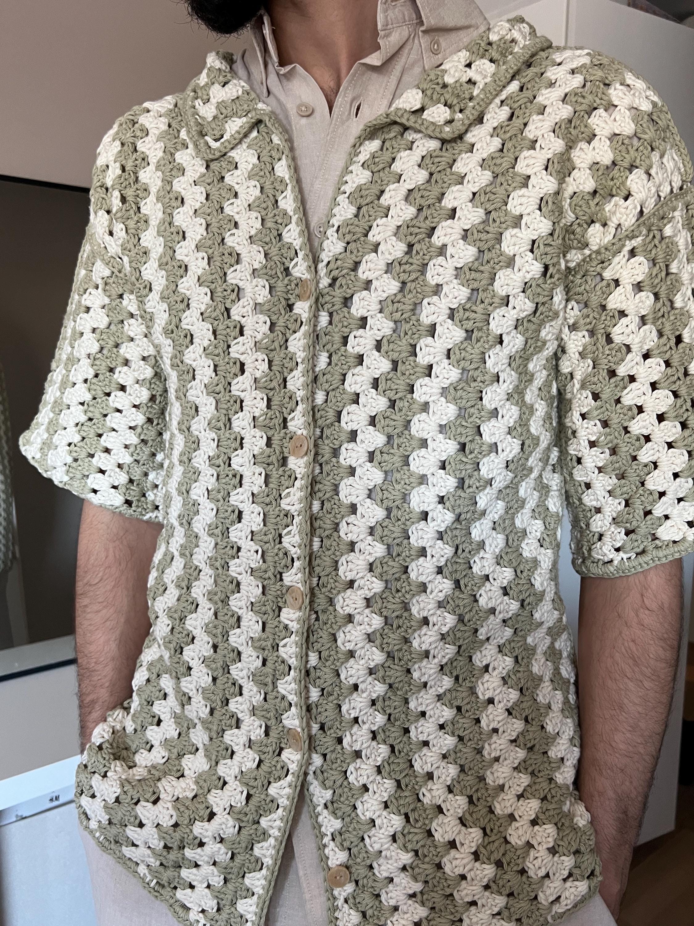 Monaco Crochet Shirt Pattern - Etsy