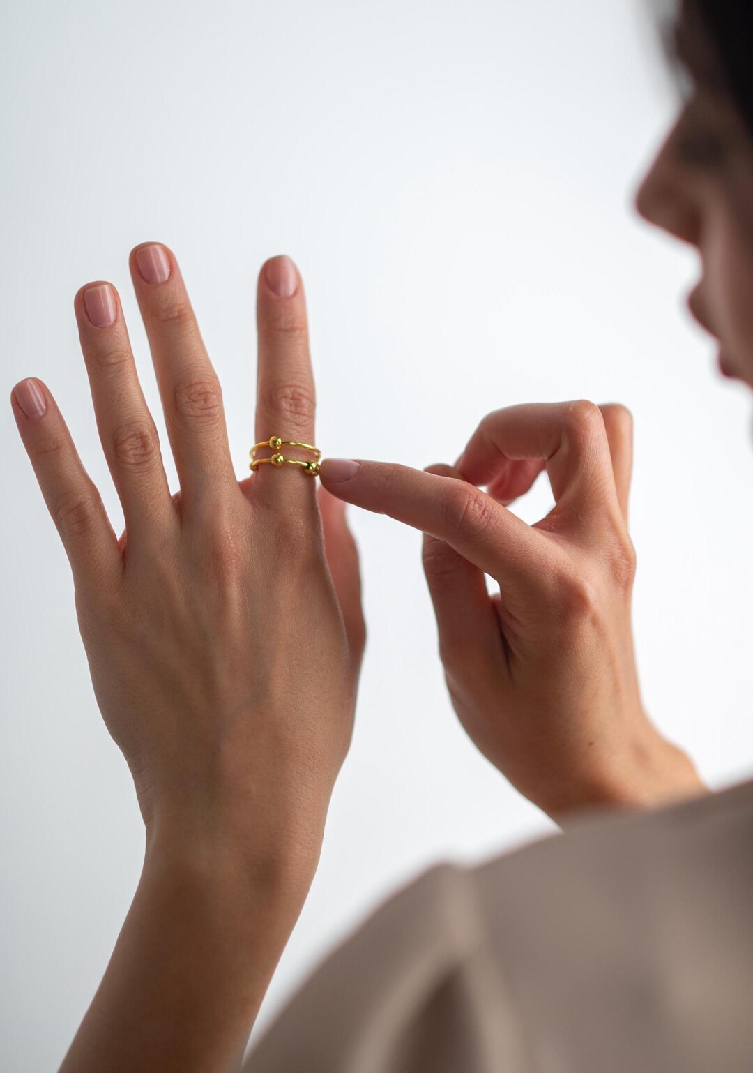 Best Friend Anti-stress Ring for Relaxation Anxiety Stylish Mindfulness ...