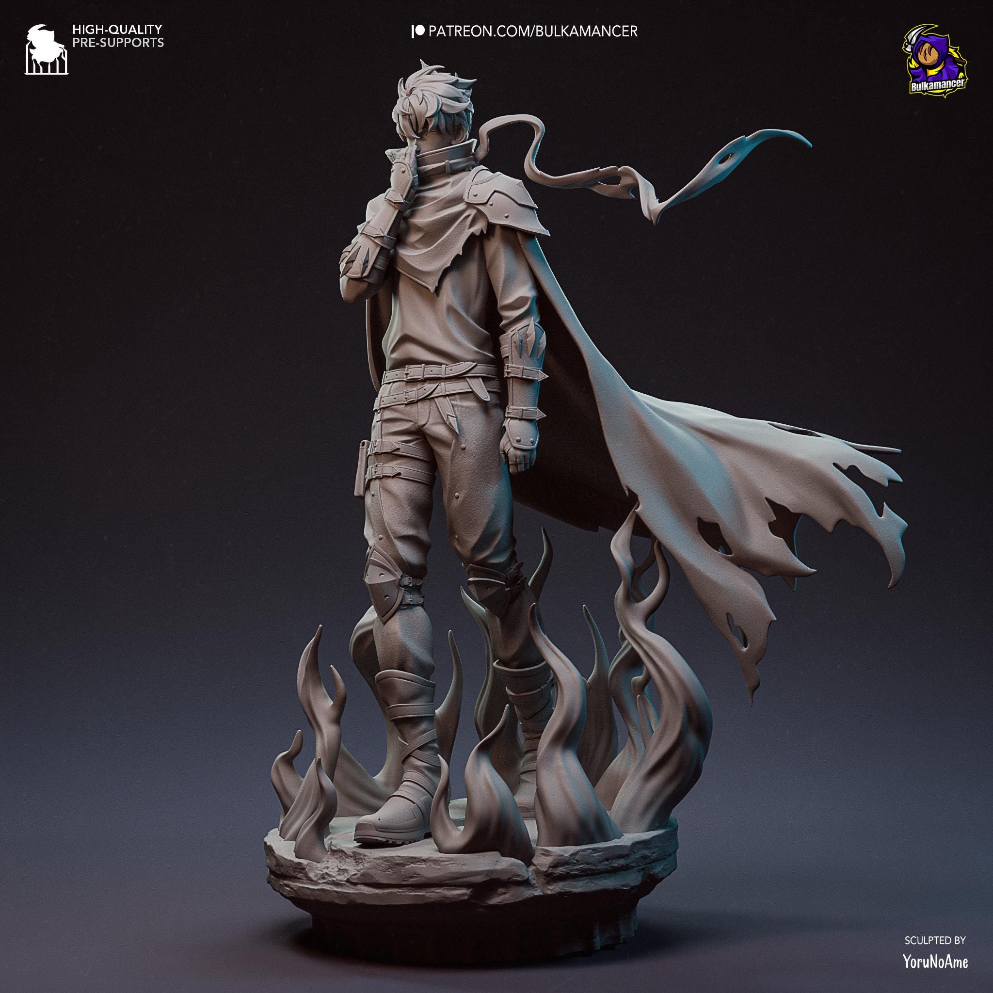 Sung Jin-Woo – Statue Solo Leveling / Figurine en résine imprimée en 3D ...