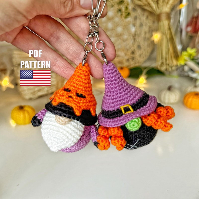 Gnome Keychain - Etsy
