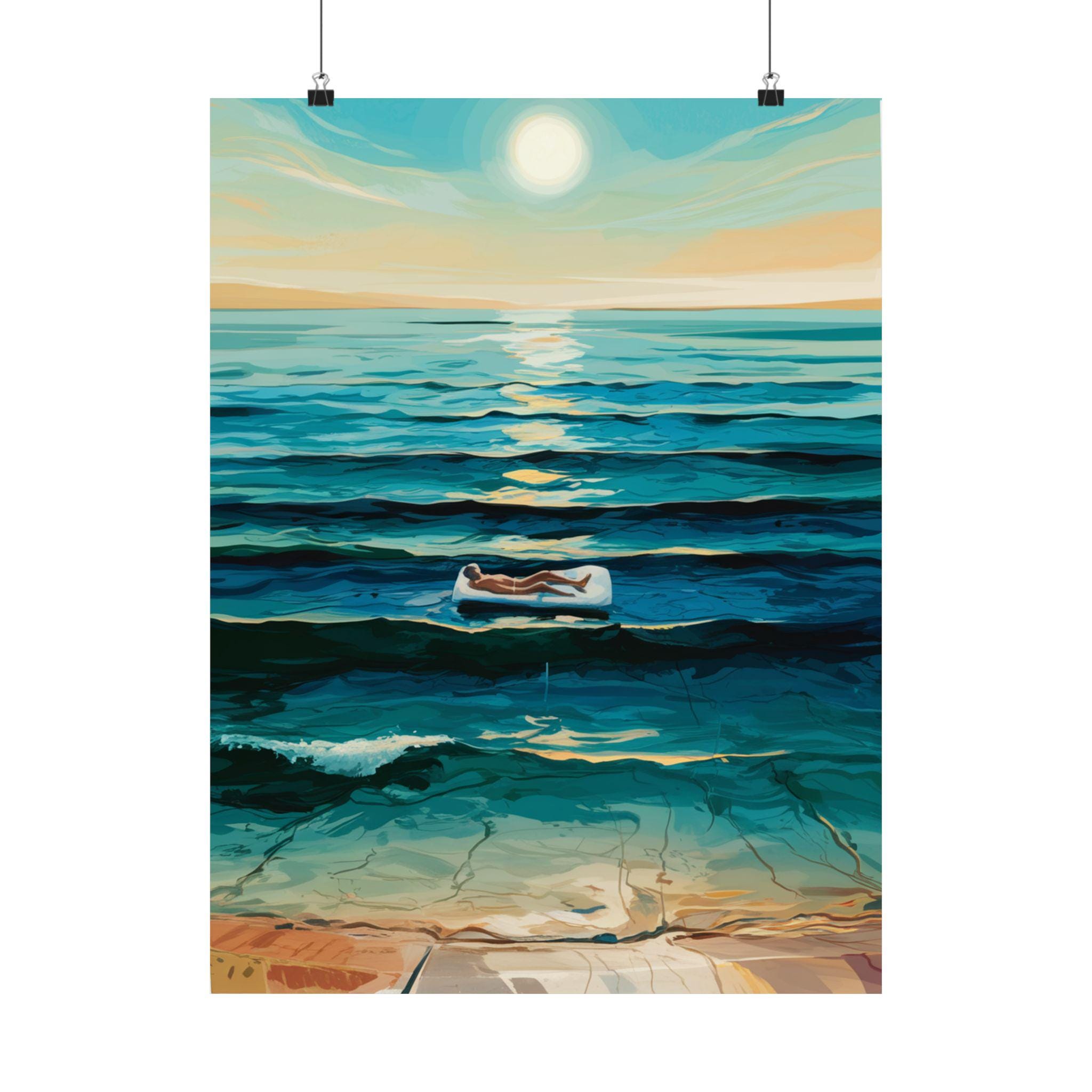 Relaxing Ocean Vibes Poster, Ocean Wall Art, Beach Decor, Summer Home ...
