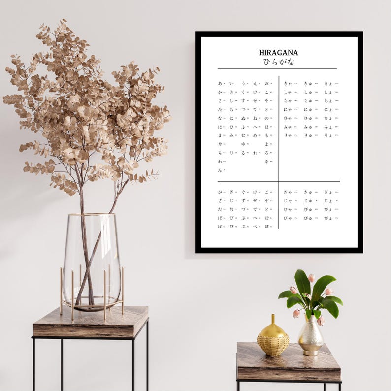 Hiragana and Katakana Table Printable Style 02 | Learning Hiragana and ...